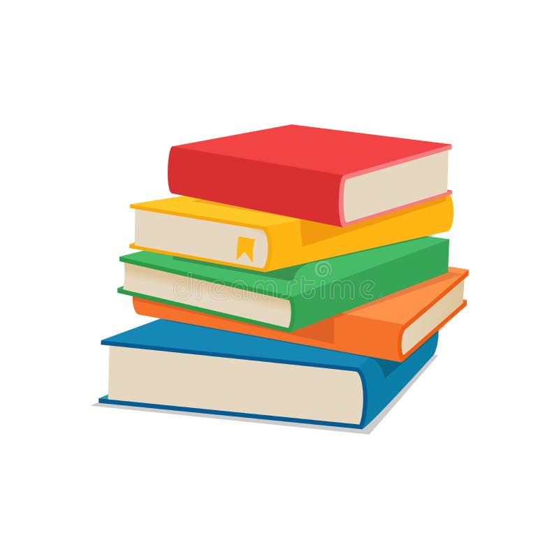 Stack of Book with Good Quality with Good Color Stock Vector ...