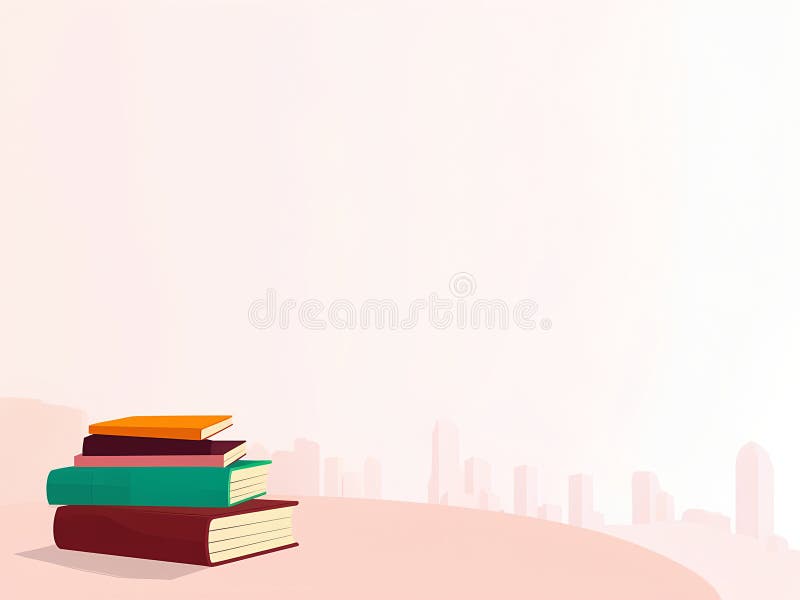 Stack of Book , International Library Day Stock Illustration ...