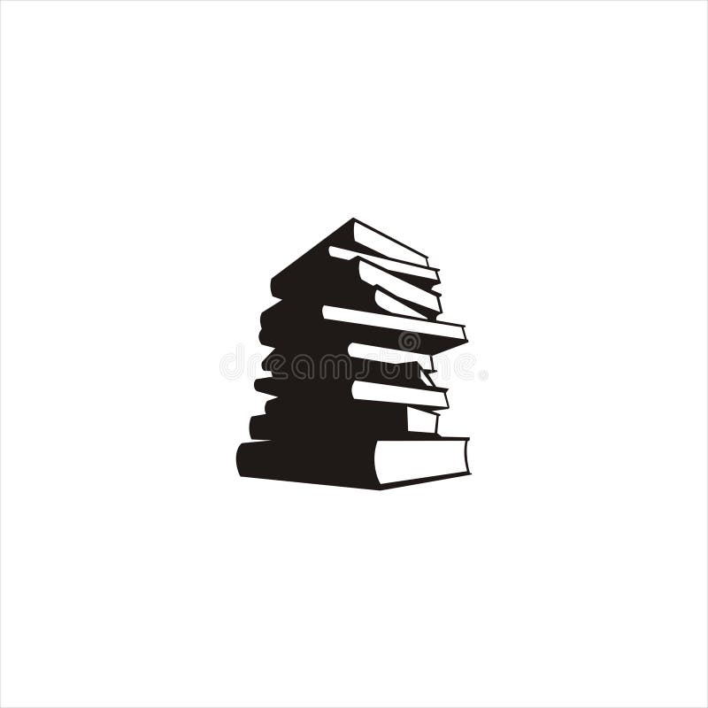 Pyramid from Books. Stack of Book Vector Illustration Isolated on White ...