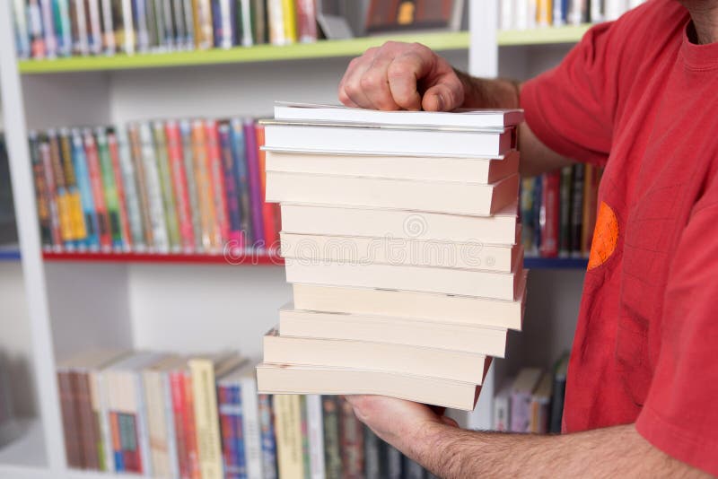 Stack book in library stock image. Image of literature - 68964283