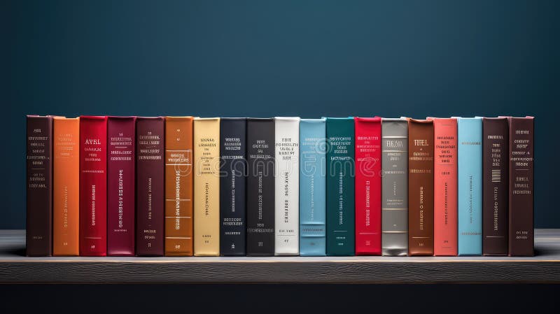 Stack book spine stock illustration. Illustration of stack - 372930073