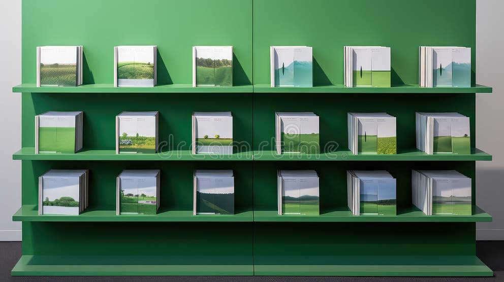 Stack booklet green stock illustration. Illustration of booklet - 373979217