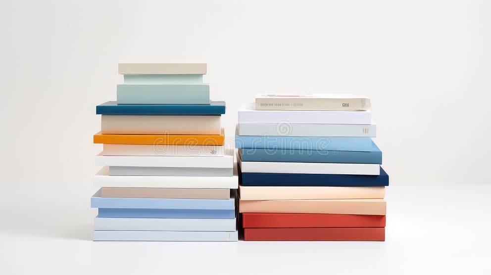 Stack booklet on white stock illustration. Illustration of illustratis ...