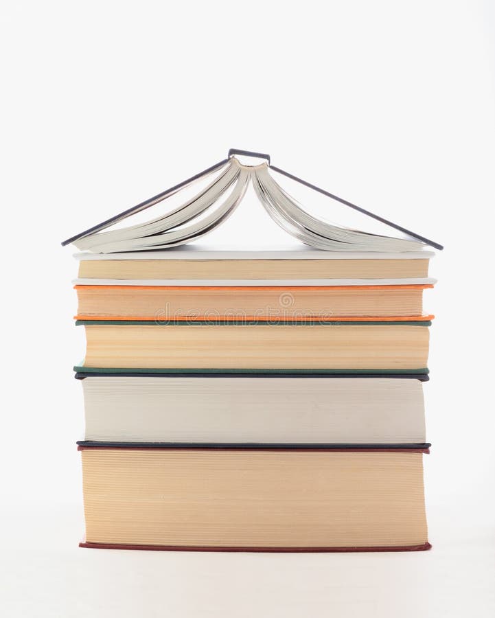 Stack of books. stock image. Image of blank, learning - 24022157