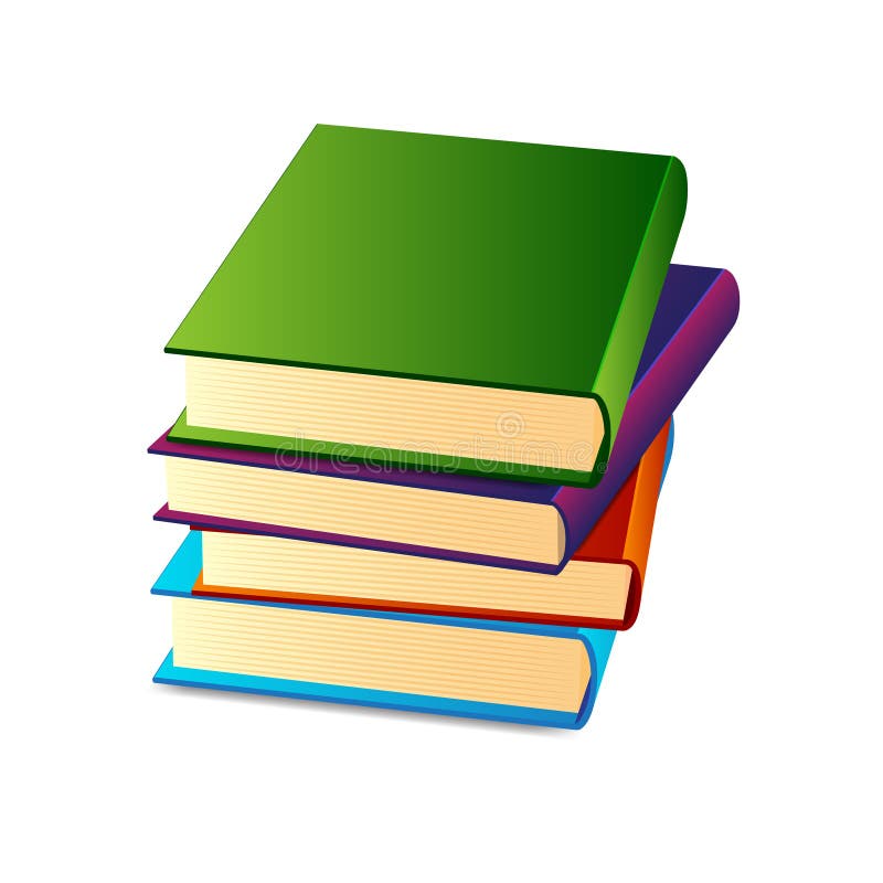 Stack of books stock vector. Illustration of hardcover - 28608546