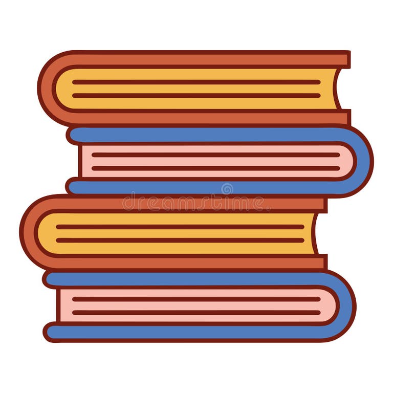 Stack of Books Icon stock vector. Illustration of pages - 360272568