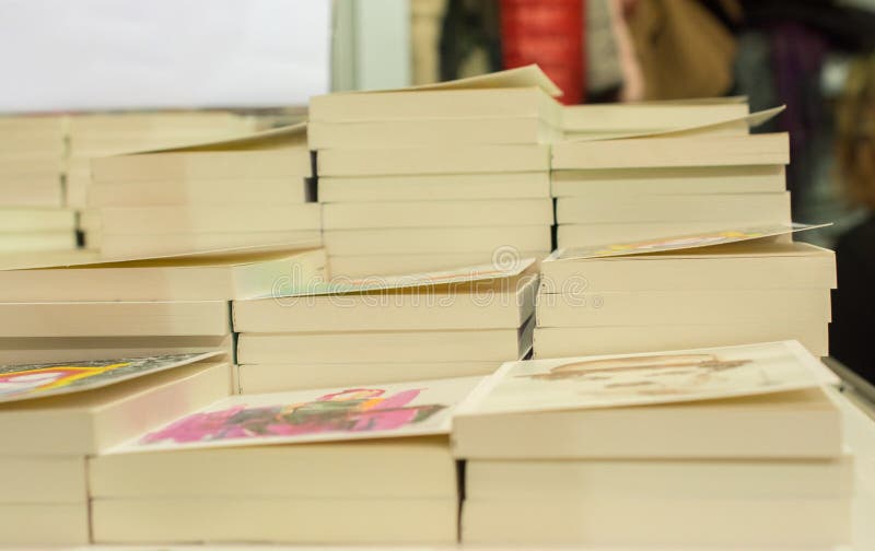 Stack of Books As Education and Business Concept Stock Photo - Image of ...