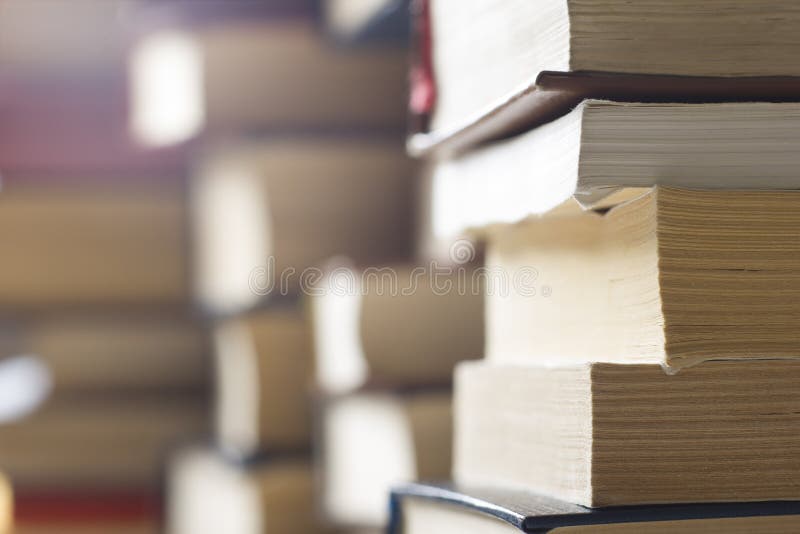 Stack of Books Background. Many Books Piles. Stock Image - Image of ...