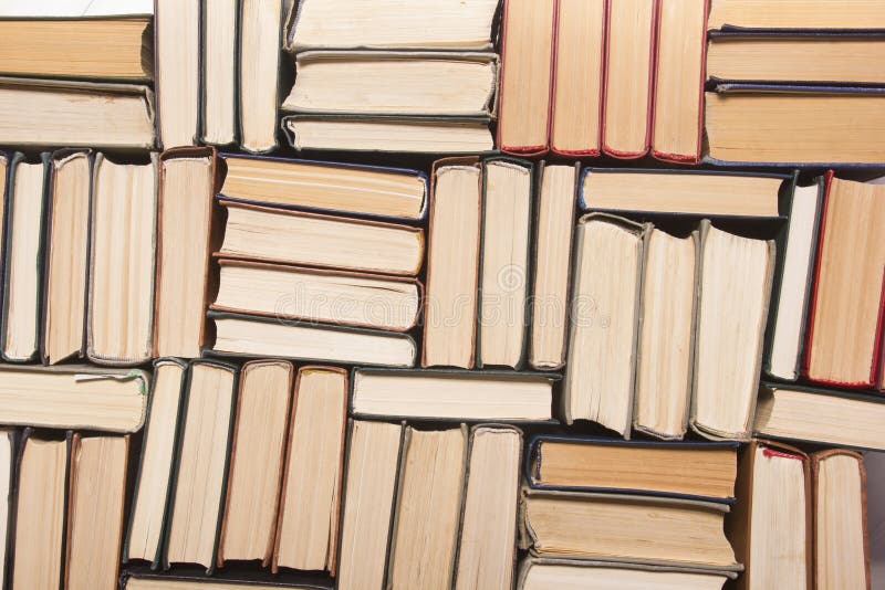 Stack of Books Background. Many Books Piles. Stock Photo - Image of ...
