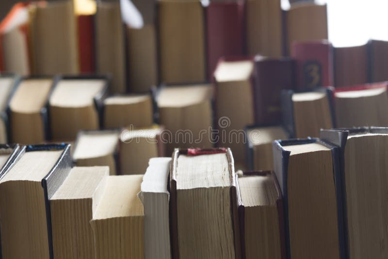 Stack of Books Background. Many Books Piles. Stock Photo - Image of ...