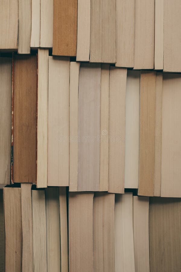 Stack of Books Background. Row of Books As Background for Design ...