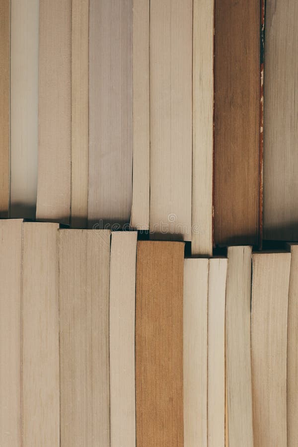 Stack of Books Background. Row of Books As Background for Design ...