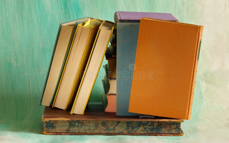 Stack of Books with Blurred Background, Reading, Learning, Education ...