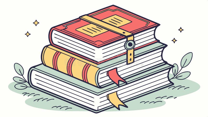 Stack of Books with Bookmarks, Education, Reading, Learning, and ...