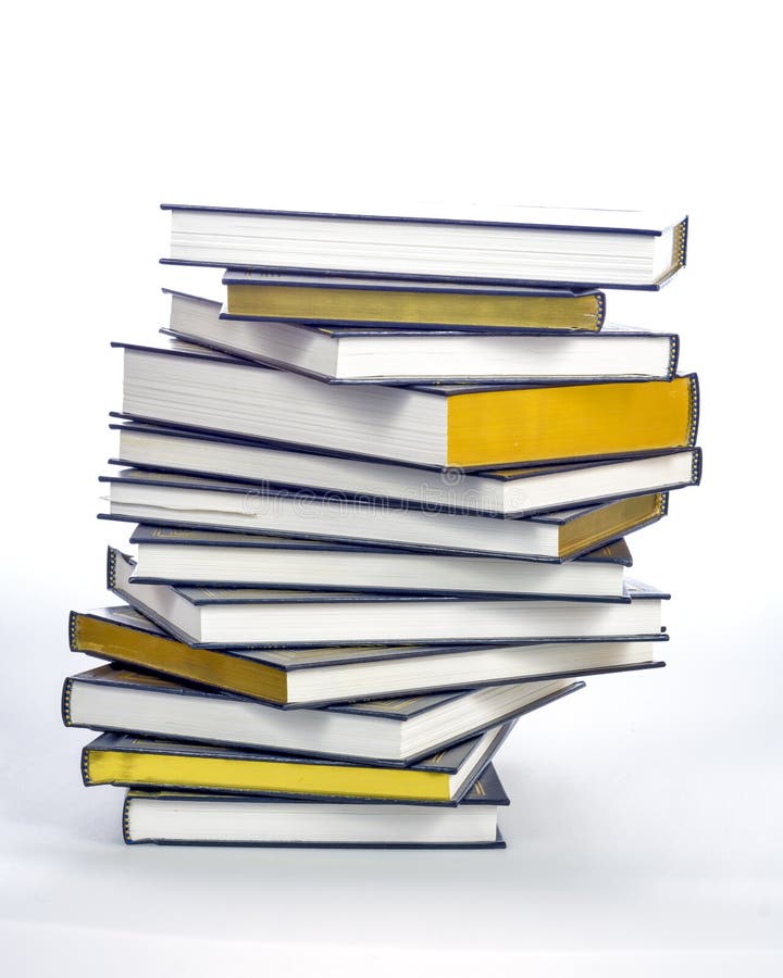 Stack of Books that Can Be Read Stock Image - Image of stacked, back ...
