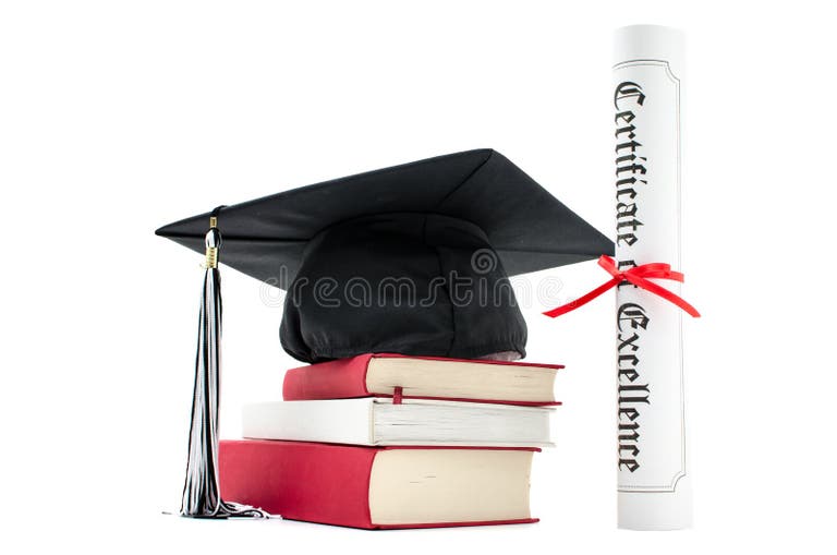 379 Graduation Cap Graduation Paper Stack Book Stock Photos - Free ...