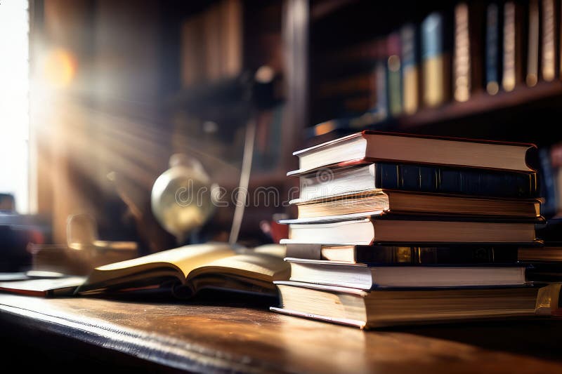 Stack of Books Close Up. Education, Culture Concept Stock Photo - Image ...