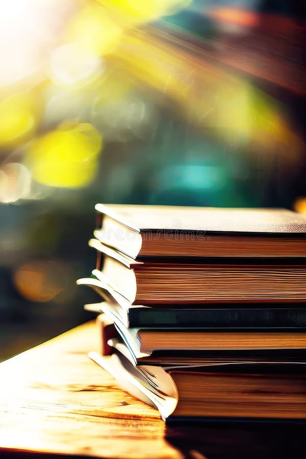 Stack of Books Close Up. Education, Culture Concept Stock Image - Image ...