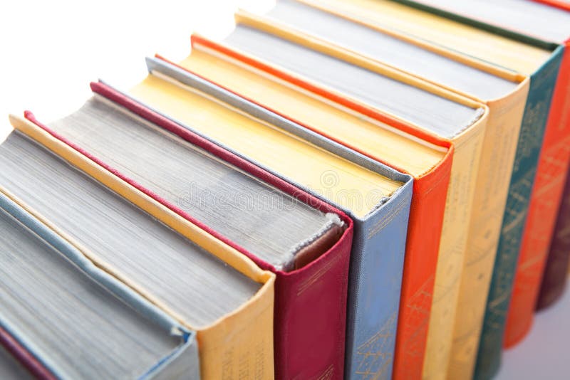 Stack of books closeup stock image. Image of pages, stack - 39704897