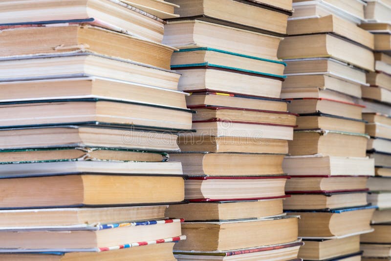 A Stack of Books with Colorful Covers. the Library or Bookstore. Books ...