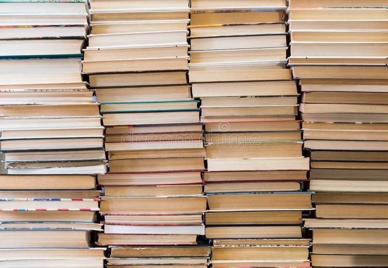A Stack of Books with Colorful Covers. the Library or Bookstore. Books ...