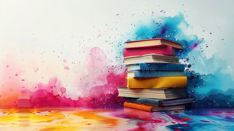 Literary Explosion: Books Ignite a Colorful Journey of Imagination ...