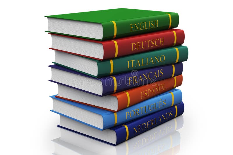 Foreign languages books. stock vector. Illustration of english - 14557972