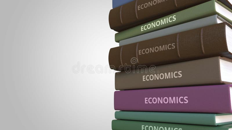 Book Cover with Economics Title, Loopable 3D Animation Stock Footage ...