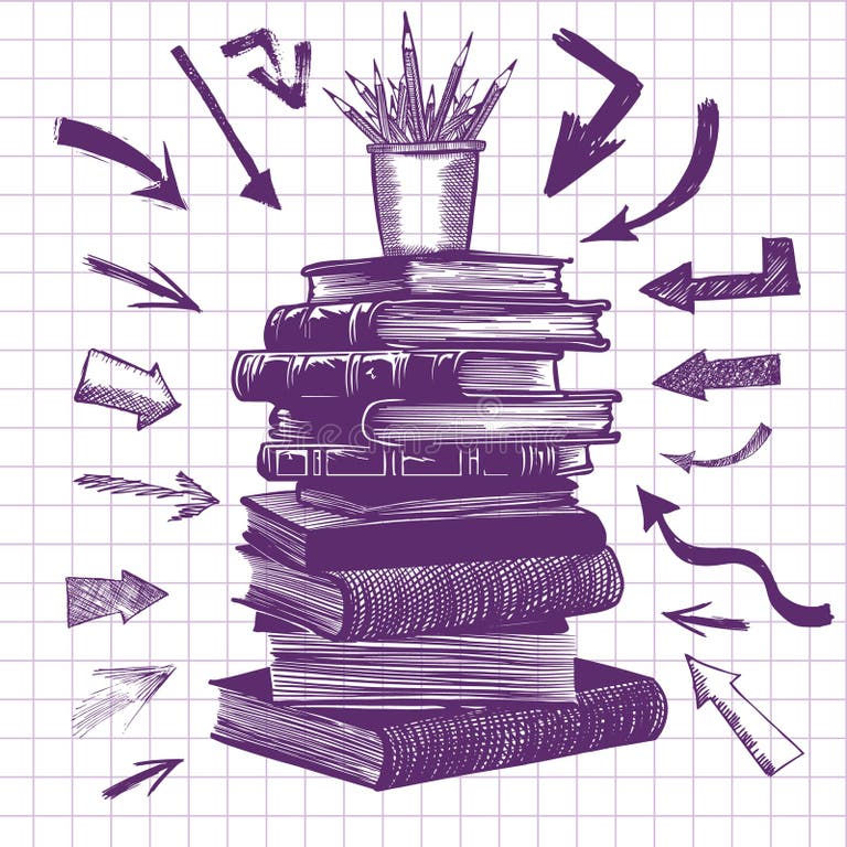 215 Stack Books Doodle Stock Photos - Free & Royalty-Free Stock Photos ...