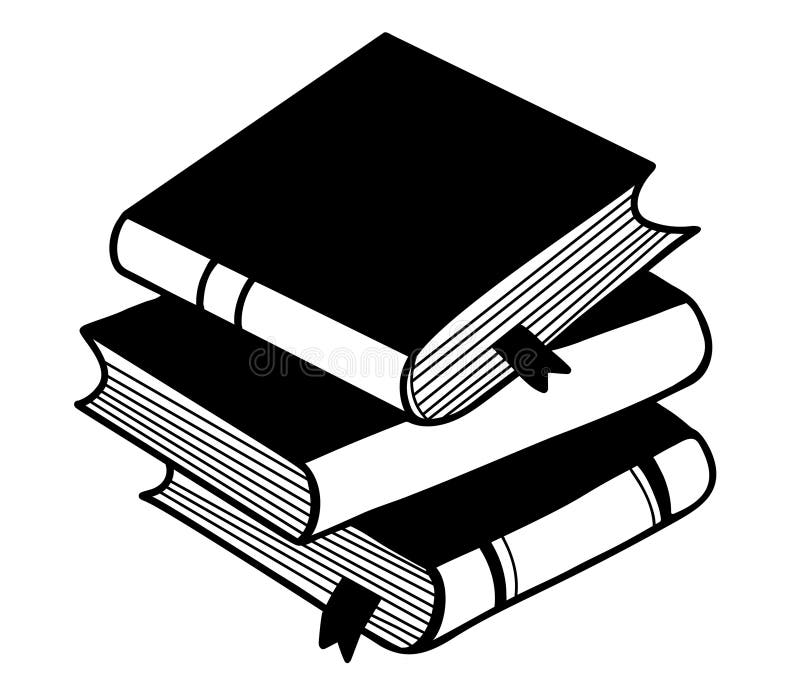 Stack of Books Doodle. Vector Illustration. Hand Drawing . Stock Vector ...