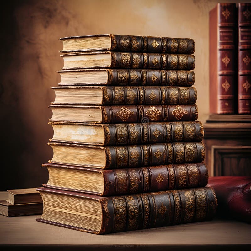 Stack of Books Education Learning Concept Design. Stock Illustration ...