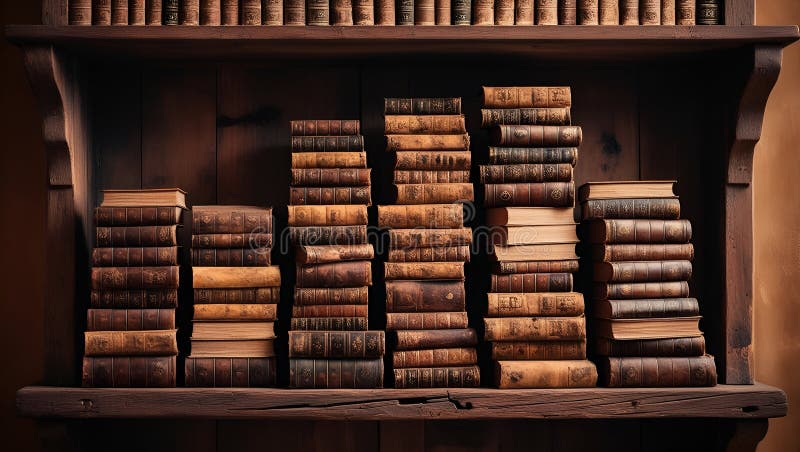 Stack of Books Education Learning Concept Design. Stock Illustration ...