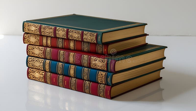 Stack of Books Education Learning Concept Design. Stock Illustration ...