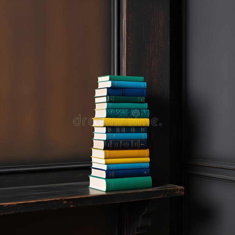 Stack of Books Education Learning Concept Stock Illustration ...