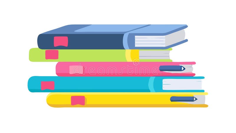 Stack of Books Education Learning Vector, Vector Design Generative AI ...