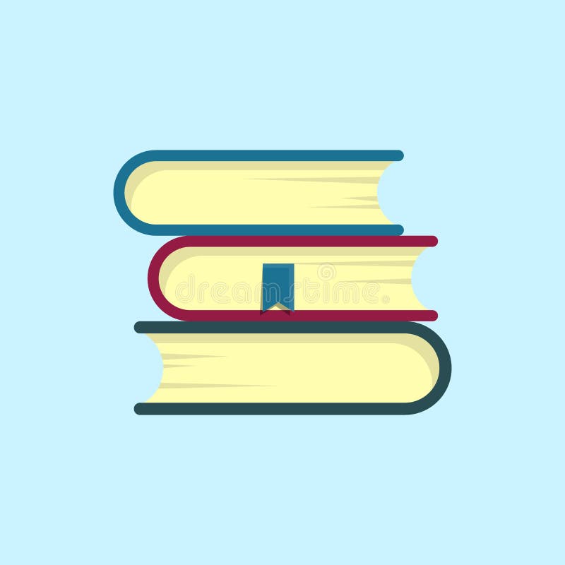 Stack of Books Flat. Vector Modern Design Illustration Stock Vector ...