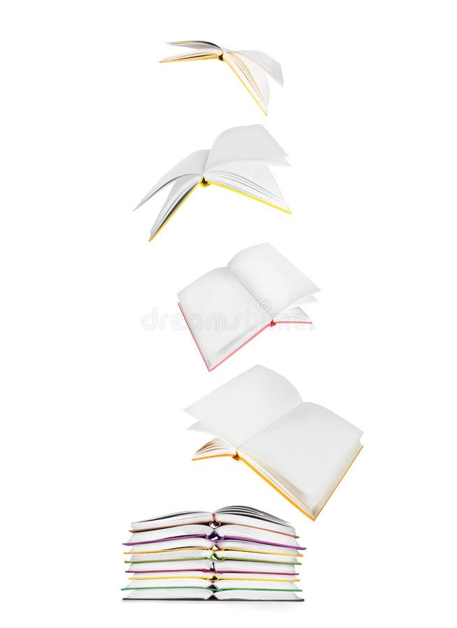 Stack of Old Books and Flying Books Stock Image - Image of literature ... Stack of Old Books and Flying Books Stock Image - Image of literature ...