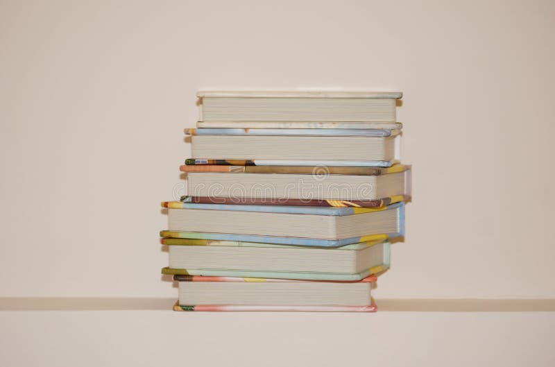 Stack of books. stock image. Image of arranged, closeup - 200856477
