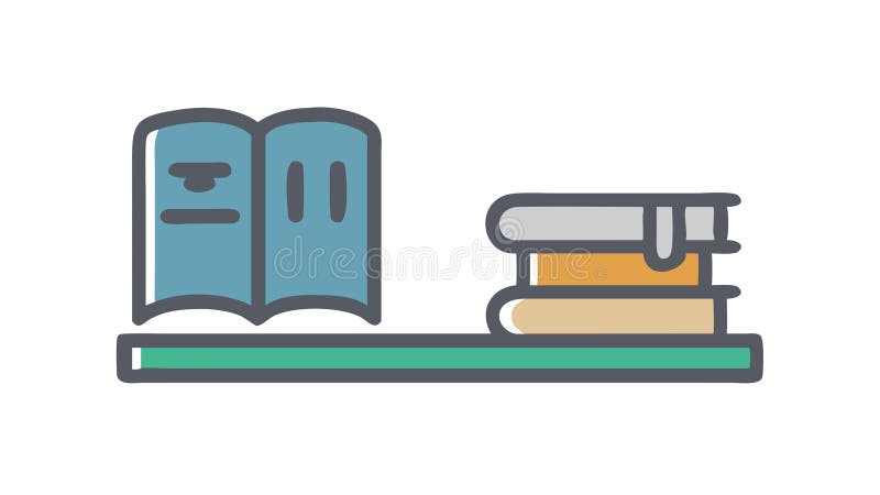 Stack of Books Icon, for Education and Knowledge Access, Vector Design ...