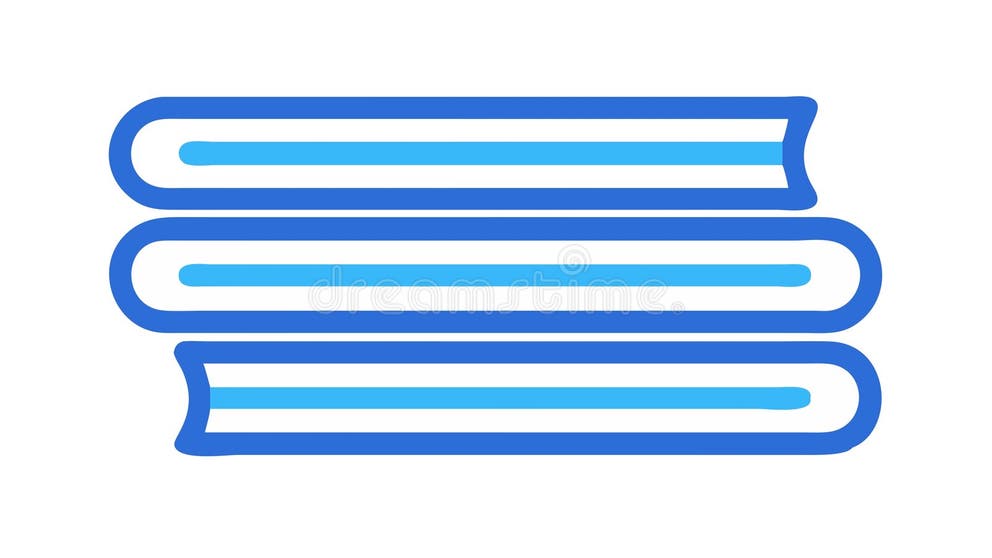 Stack of Books Icon, Education Knowledge Library Symbol, Vector Design ...