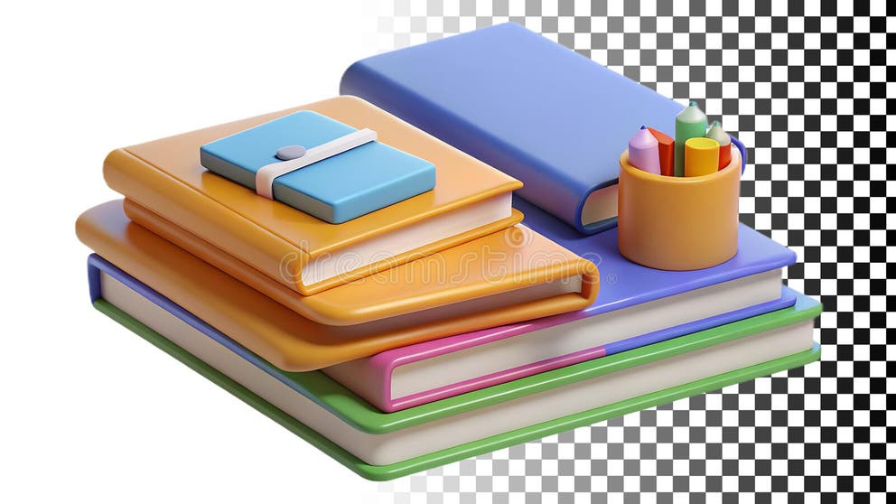 Stack of Books Icon Representing Education Knowledge and Reading ...