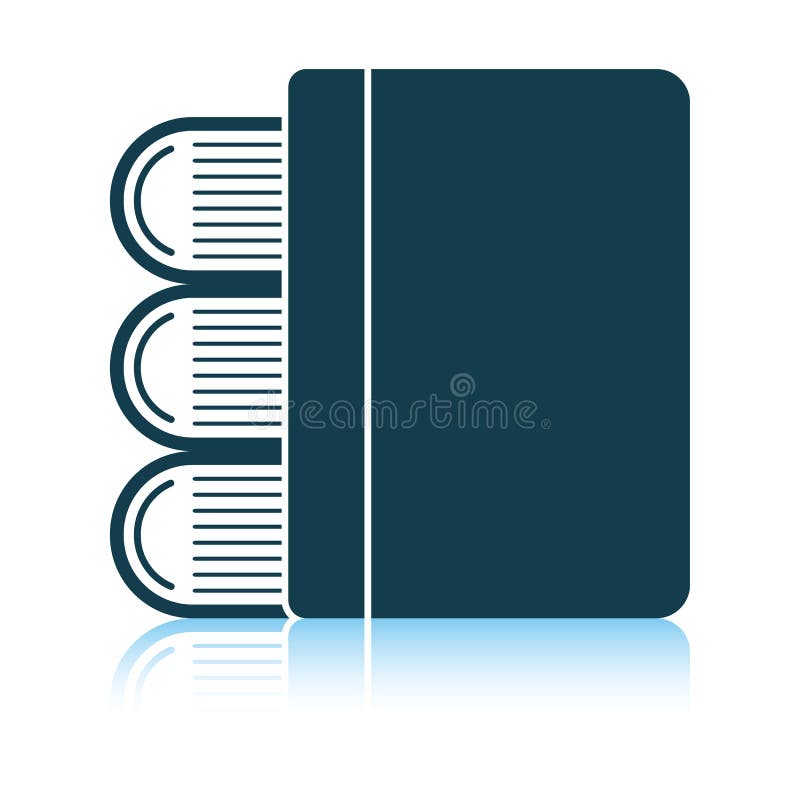 Stack of books icon stock vector. Illustration of shadow - 145434154