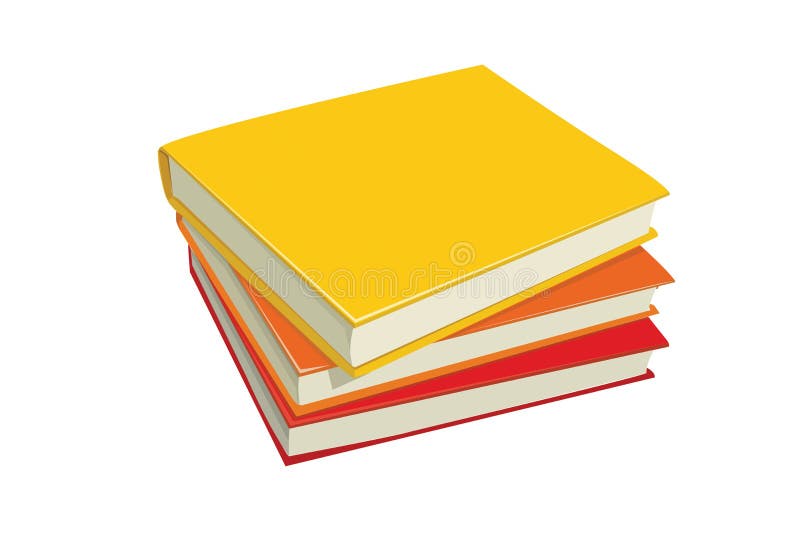 3d Colored Stack of Books Bar Graph Chart with Red Arrow Stock ...