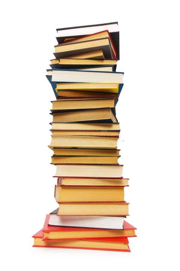 Spiral Stack of Rainbow Colored Books Stock Image - Image of literature ...