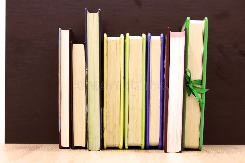 Stack of Books Isolated on Background.Education, Study Stock Image ...