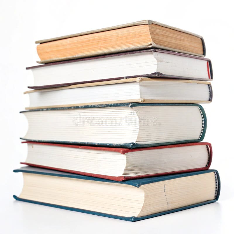Books Stacked Isolated on Transparent Background Stock Illustration ...
