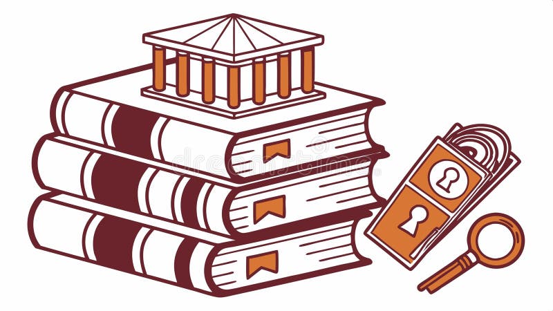 Stack of Books with Key and Lock, Knowledge Security, Learning ...