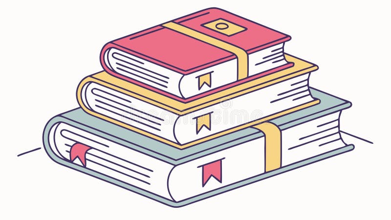 Stack of Books Knowledge Learning Education Vector Generative AI Stock ...