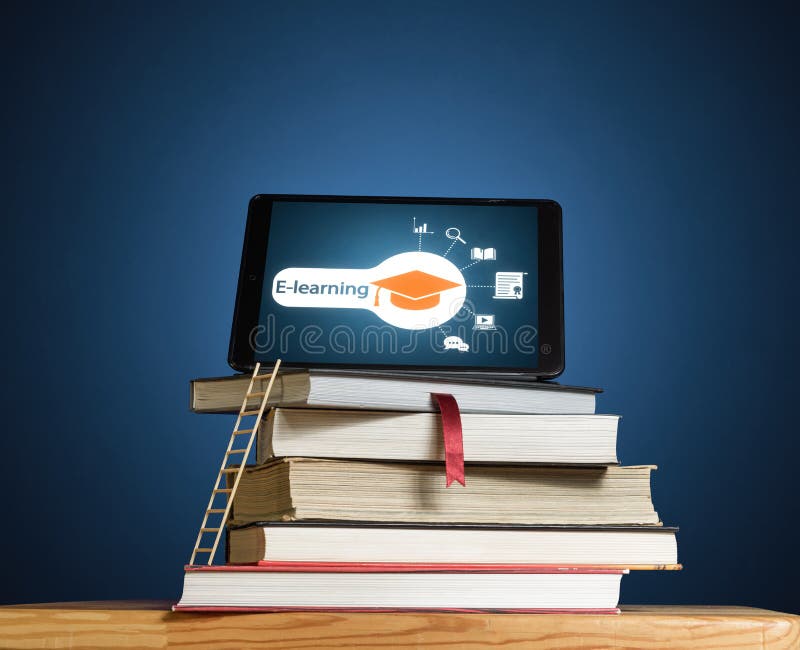 Concept of E-learning, Online Course, Webinar Stock Photo - Image of ...