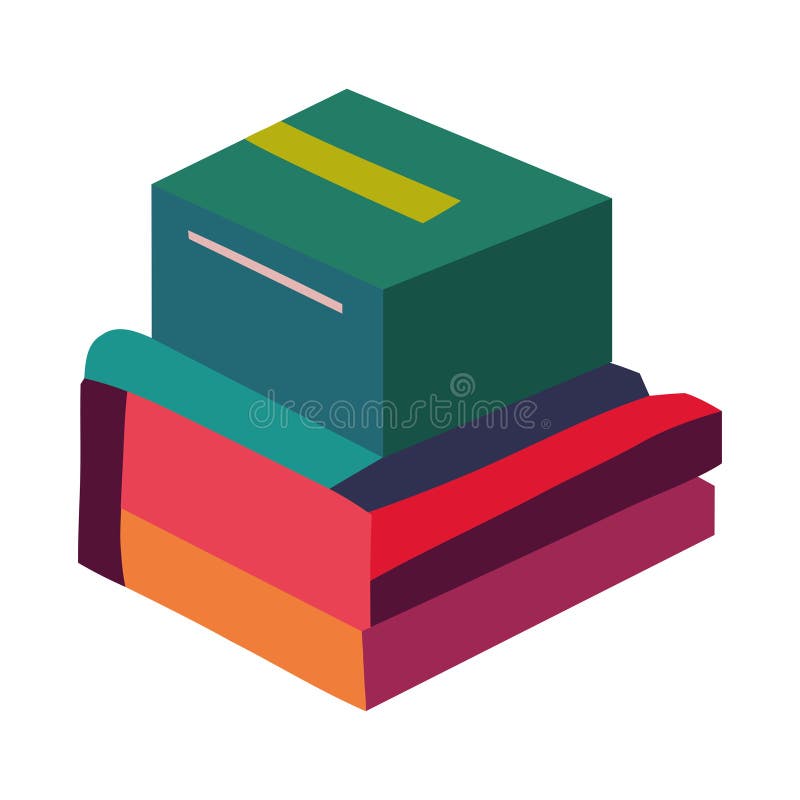 Stack of Books in Library for Studying Success Stock Vector ...